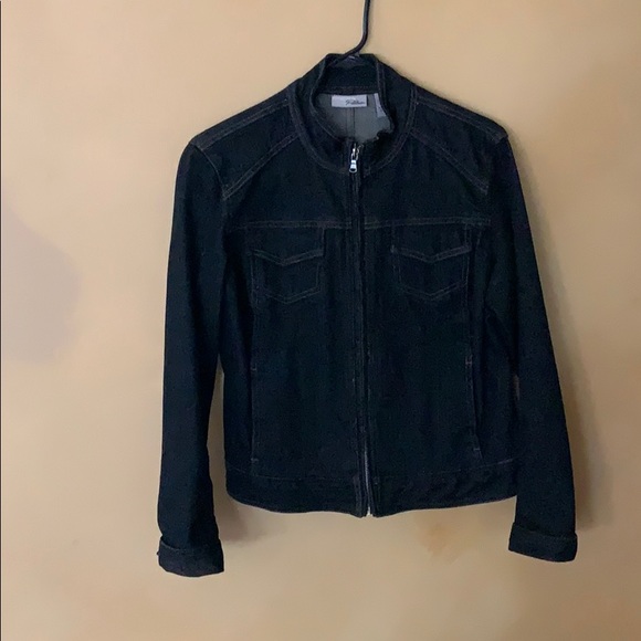 Chico's | Jackets & Coats | Chicos Platinum Dark Denim Jacket | Poshmark